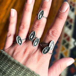 Tiny Ghost Ring in Sterling Silver Perfect for Any Spooky Season ...