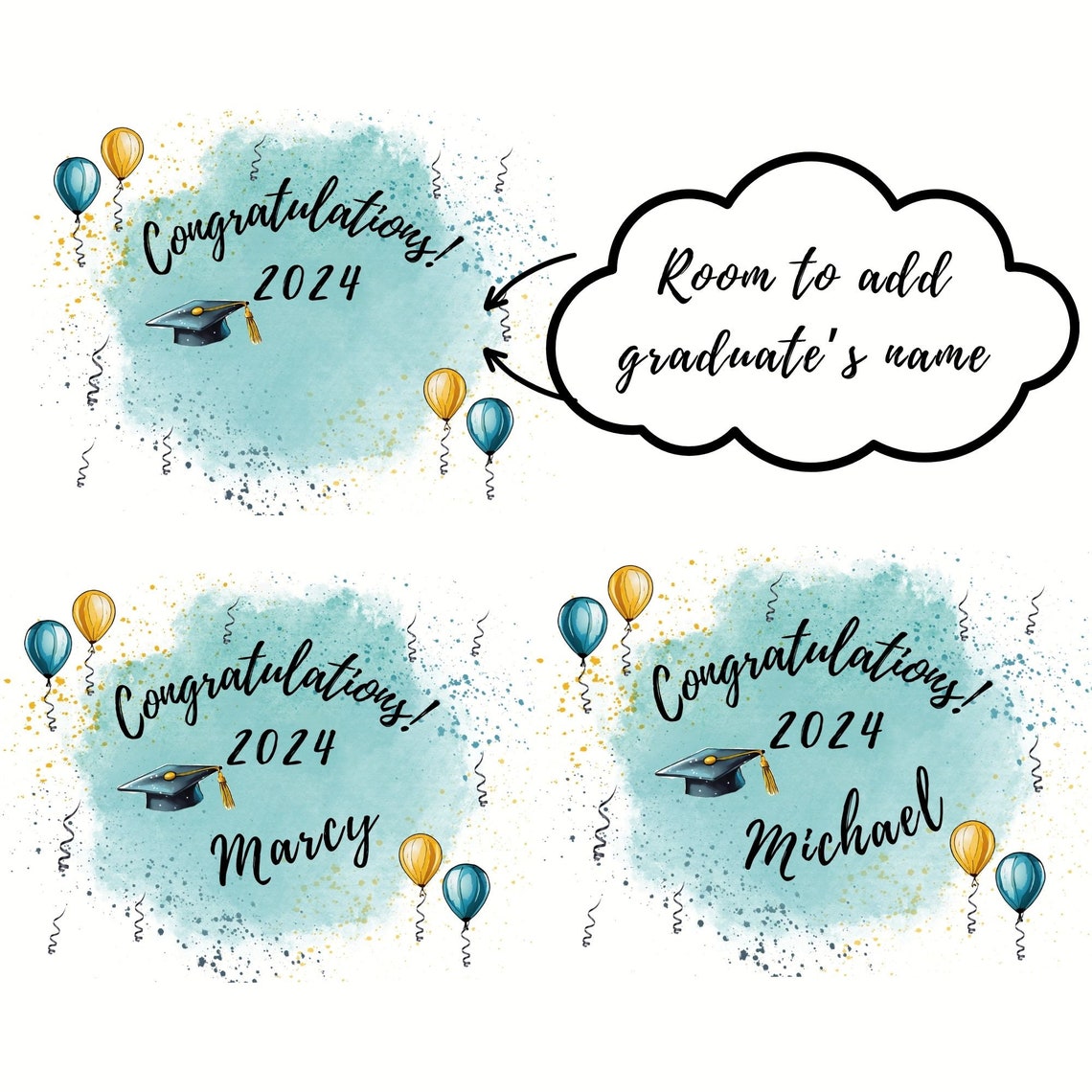 Graduation PNG Clipart Bundle Class of 2024 Graduation Clipart Bundle ...