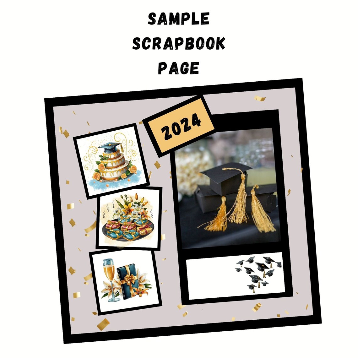 Graduation PNG Clipart Bundle Class of 2024 Graduation Clipart Bundle ...