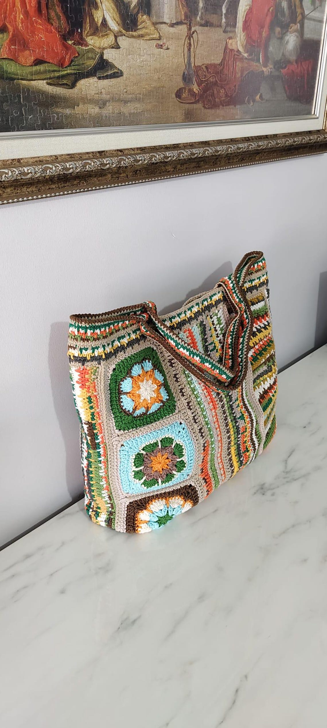 Crochet Shoulder Bag,winter Bag, Handmade Colourfull Bag,gift Bag - Etsy