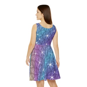 Epcot Figment Beacon of Magic Women's Skater Dress (AOP) - Etsy