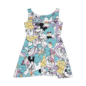 EPCOT Center Pastel Pattern Women's Skater Dress AOP - Etsy