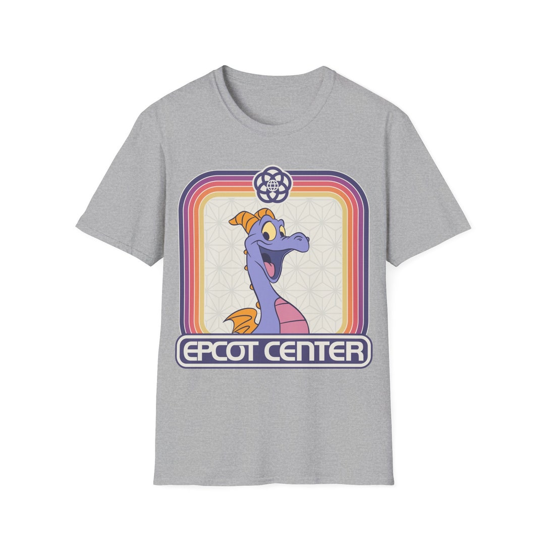 EPCOT CENTER Figment Rainbow Square Border Unisex Softstyle T-shirt - Etsy