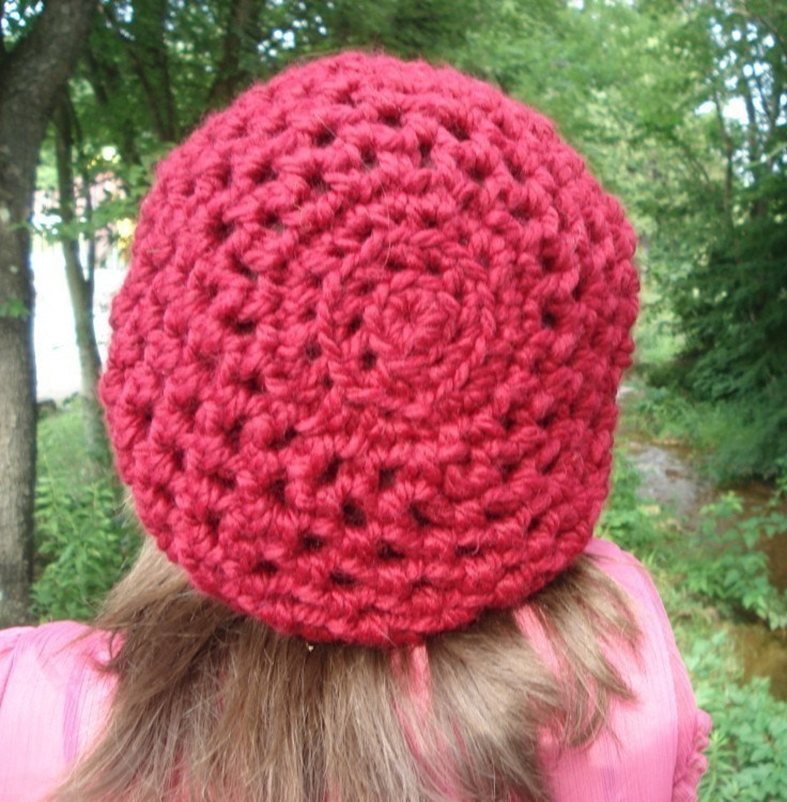 Crochet Beret Hat Pattern Bonjour Beret Womens Hat For Fall Or Winter