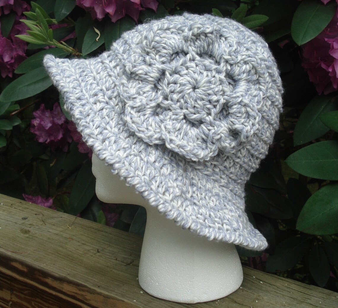 Basic Beginner's Cloche and Wide-brimmed Crochet Hat Pattern, PDF. - Etsy