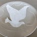 Vintage, LE Smith, Glass Dove Platter, 13 Inches in Diameter, Frosted ...