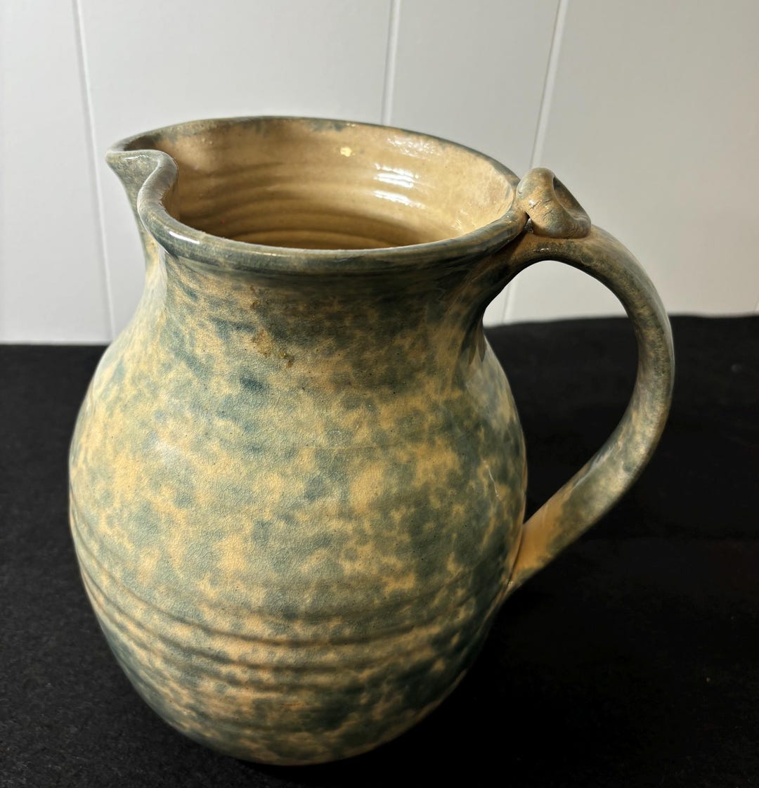 Vintage, Ceramic Pitcher, Jug, Bob Miller, Signed 8 Inches Tall, 7 ...