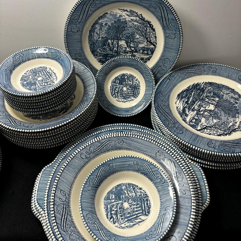 Currier And Ives Dishes