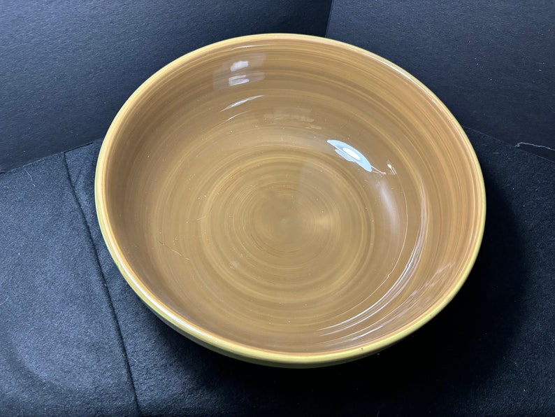 Vintage Designpac ,avocado Green With Brown Inside, Serving Bowl, Salad ...