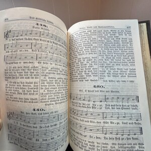 Antique, Vintage, German Hymnal Book Gesang Buch 1922, Gold Writing and ...