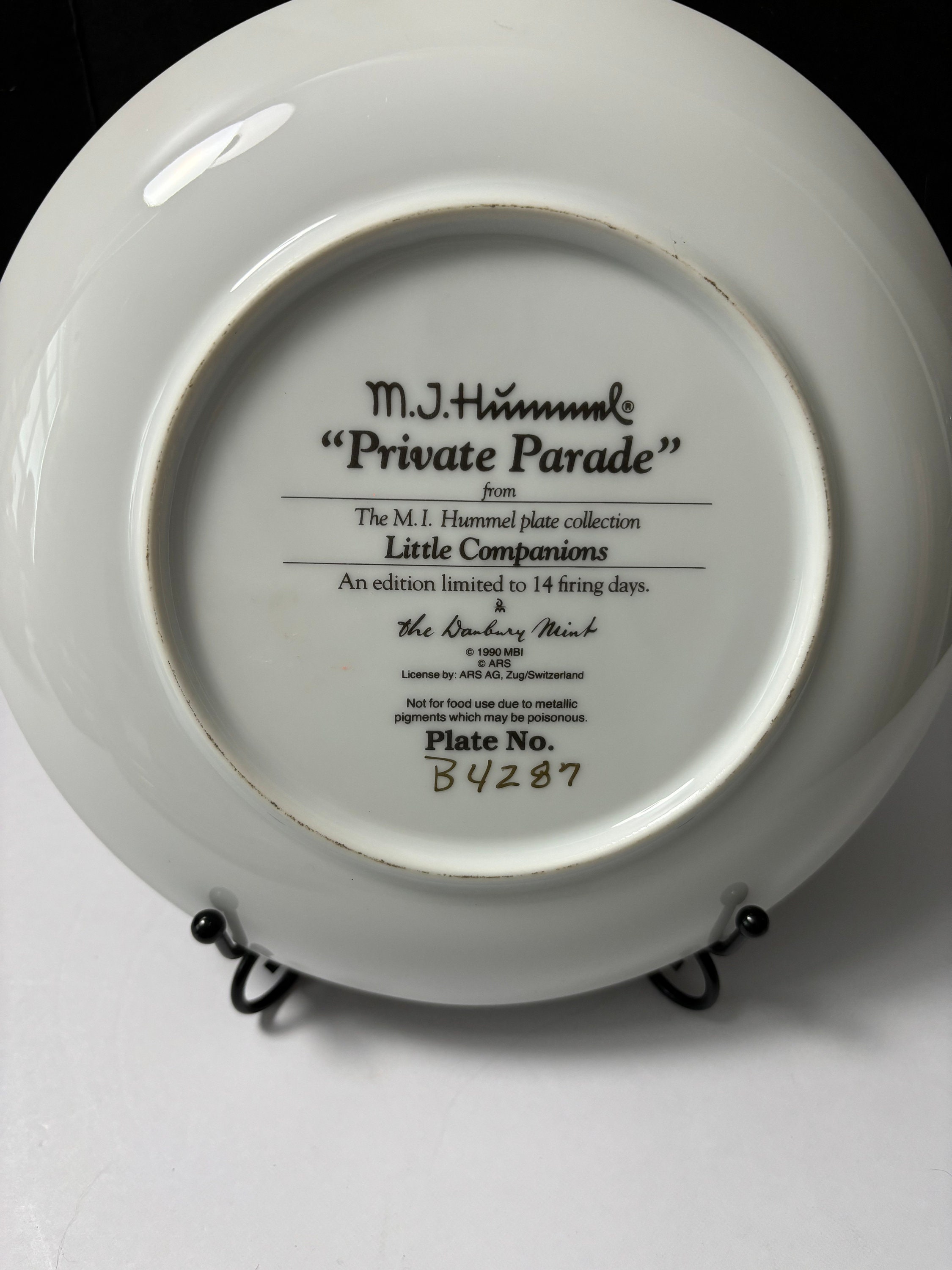 Vintage, Hummel, Danbury Mint, Plate Collection, "private Parade ...