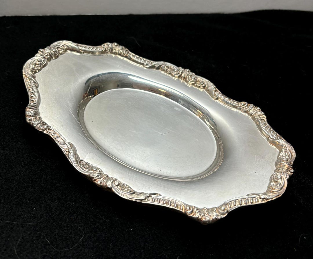 Vintage, EPCA Bristol Silverplate, by Poole, Plate, Oval Tray, Pattern ...