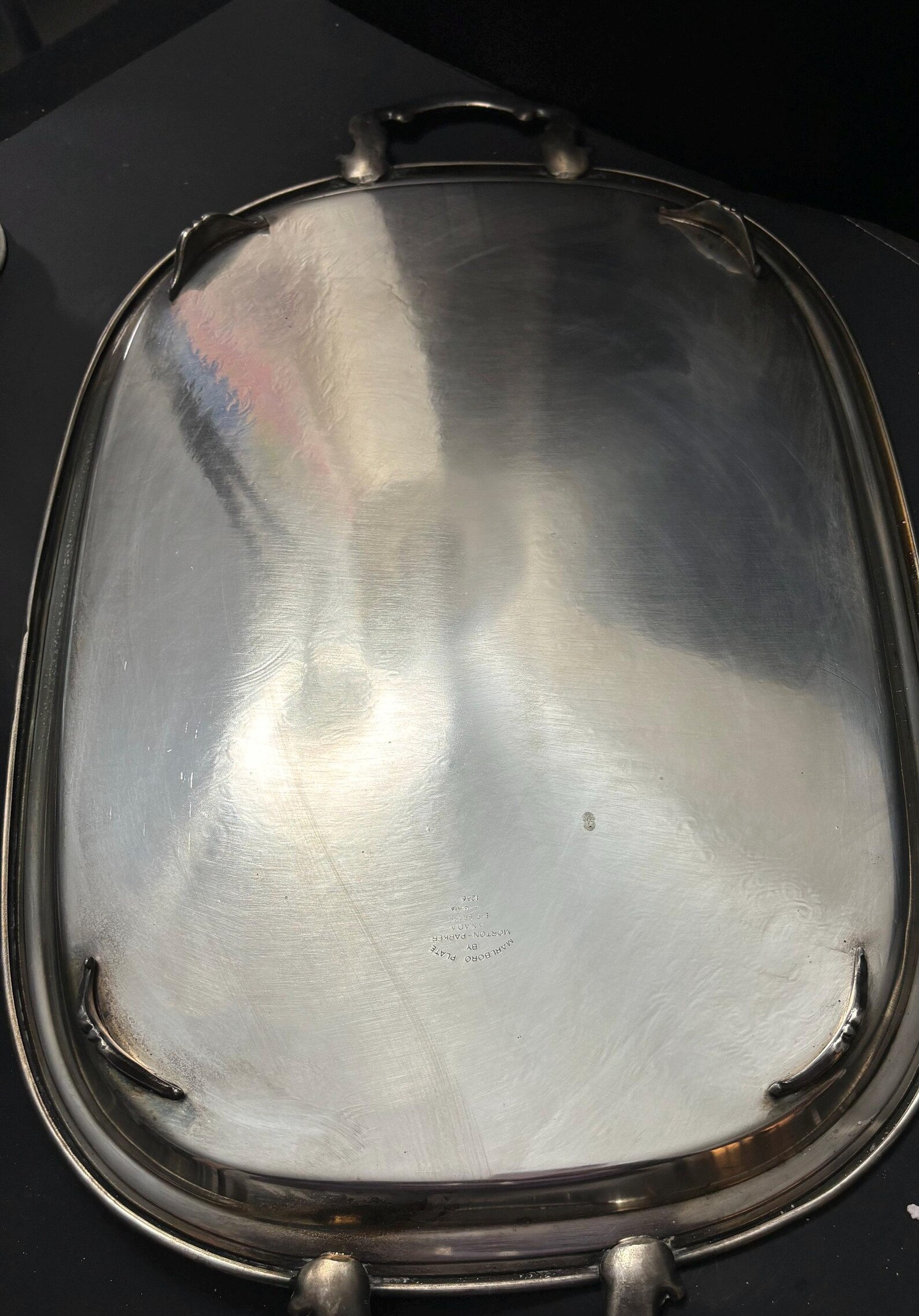 Vintage, Marlboro Plate, by Morton Parker Canada, Rectangular Tray, EP ...