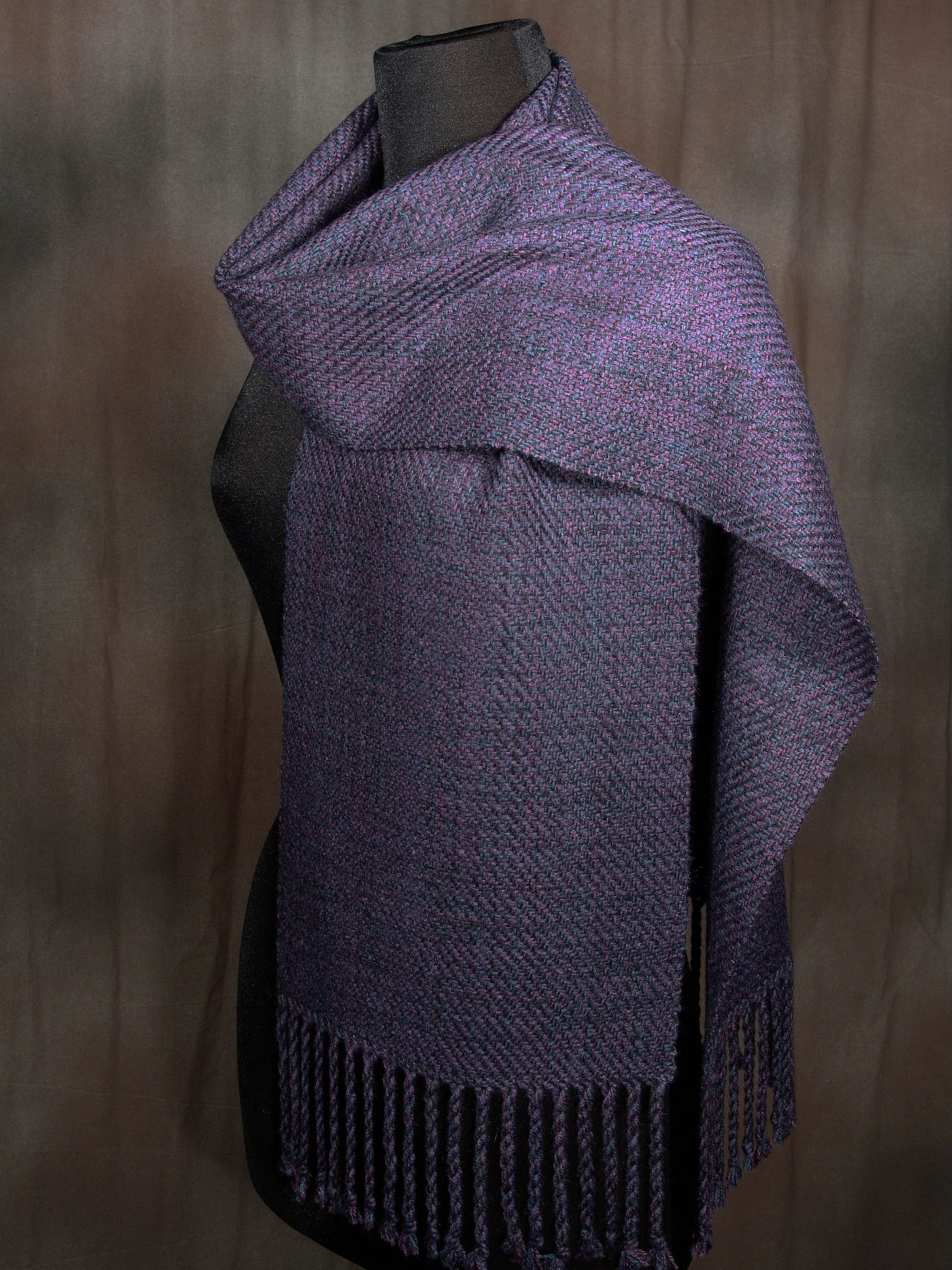 Purple Scarf / Handwoven Scarf / Merino Wool Scarf / Winter Scarf - Etsy