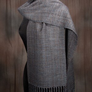 Rustbelt Taupe / Hand Woven Merino Wool Winter Scarf / Man Scarf - Etsy