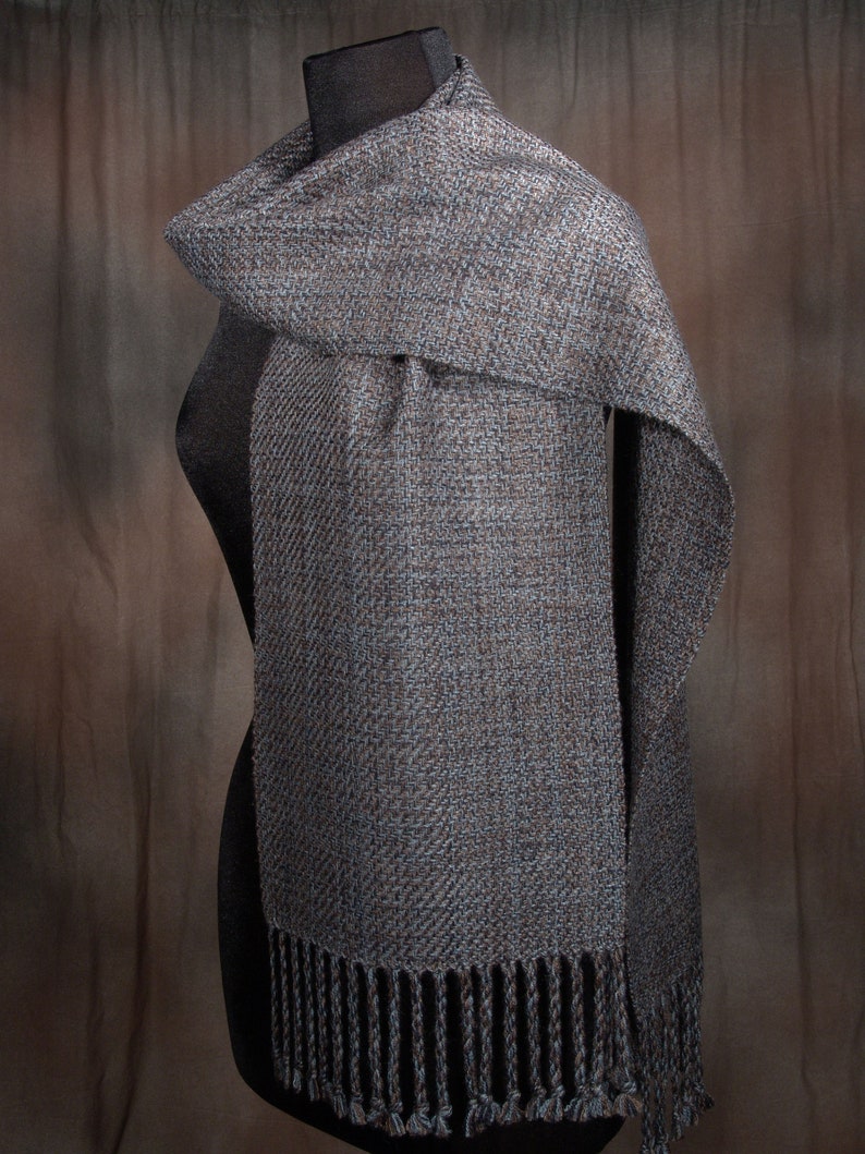 Rustbelt Taupe / Hand Woven Merino Wool Winter Scarf / Man - Etsy