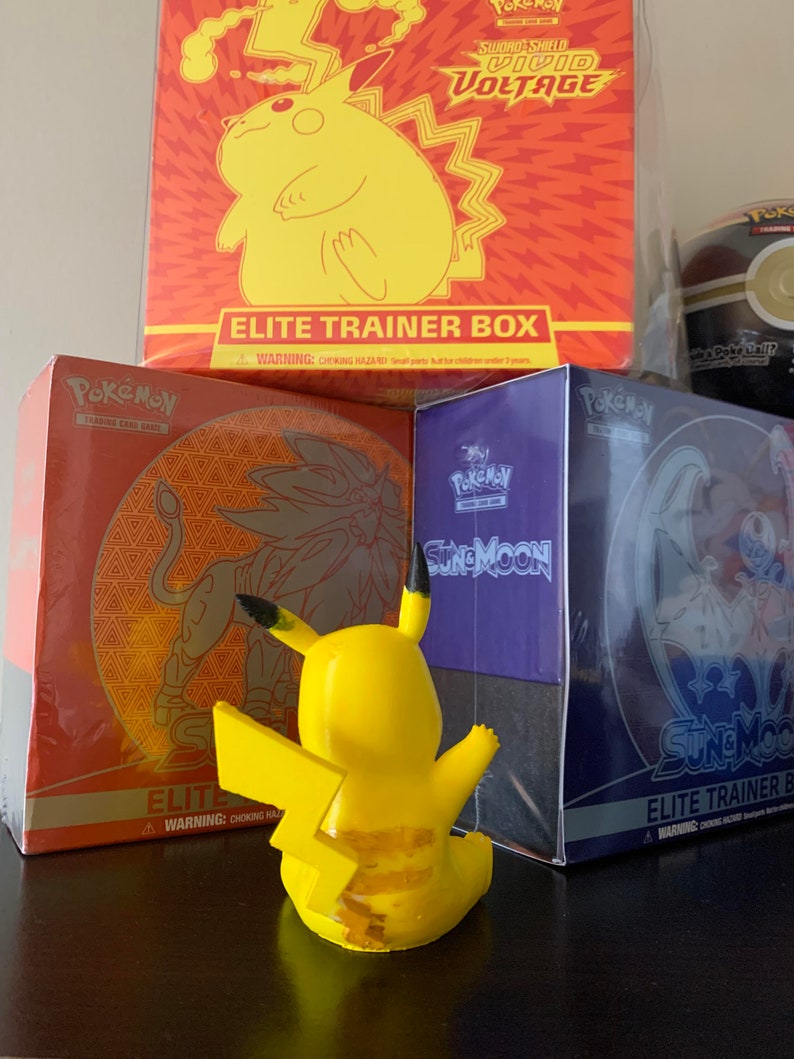 3D Printed Pikachu Desk Figure Hand Painted - Etsy