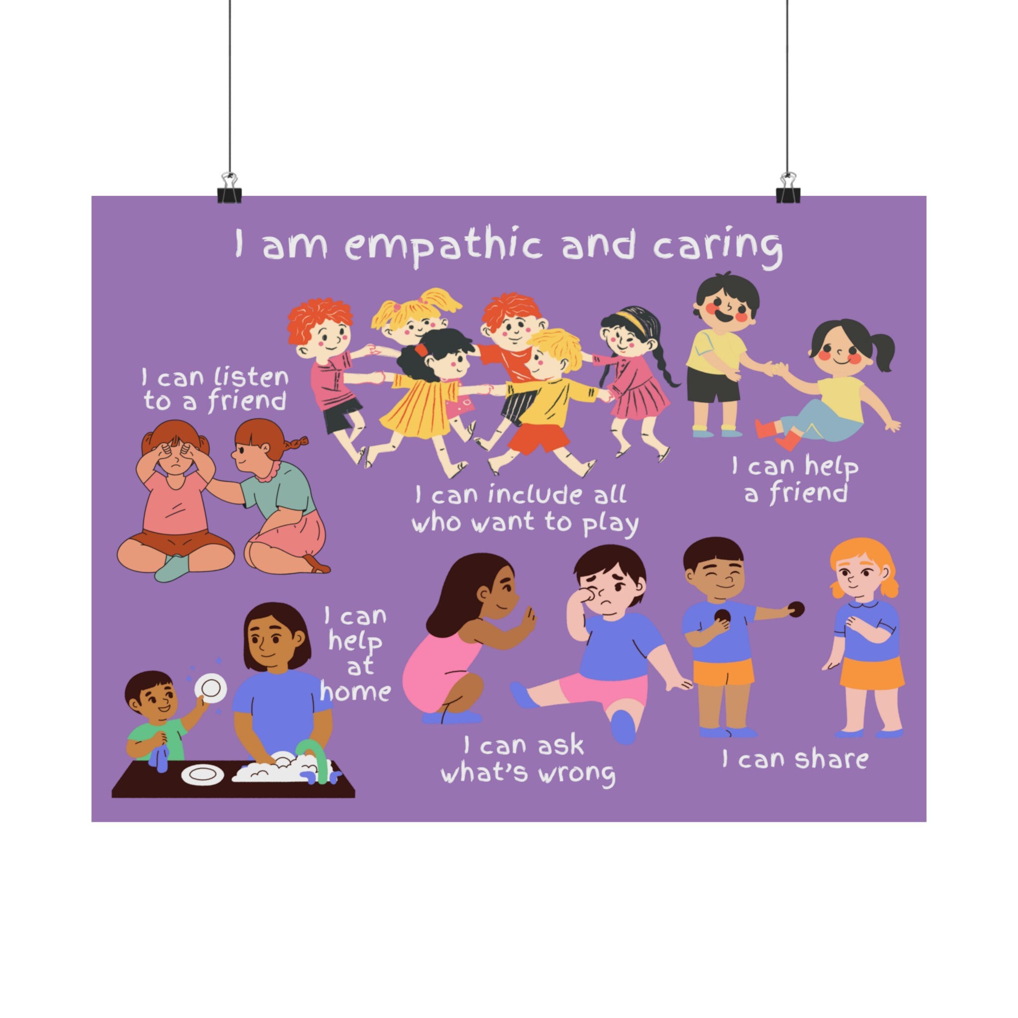 Social Emotional Learning Poster I Am Empathic and Caring for ...