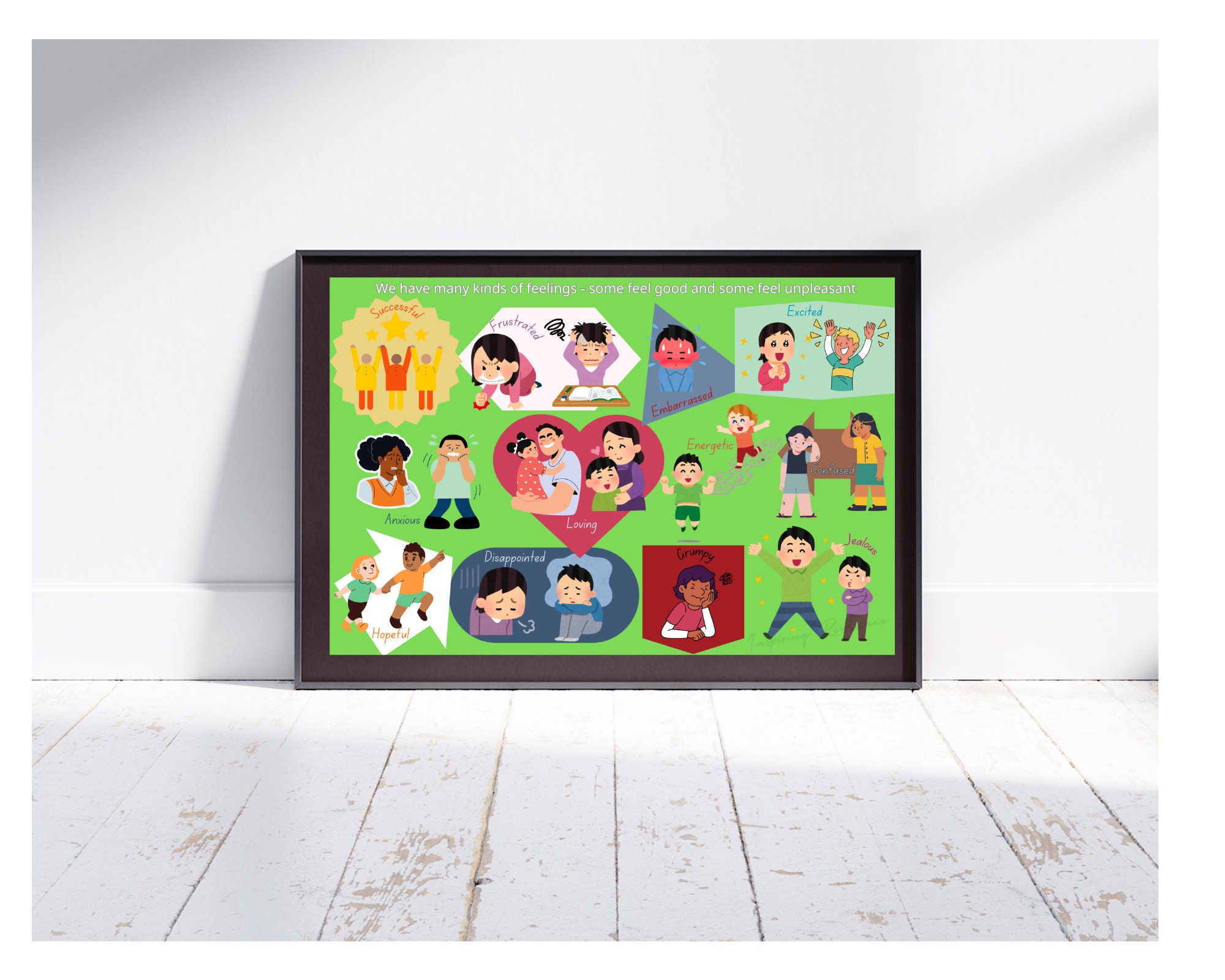 Social Emotional Learning Poster About Feelings, SEL Teaching Aid for ...