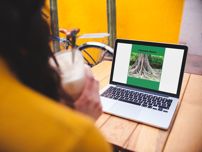 Mindfulness Tree Trunk Photo Exercise Rooted in Serenity, Meditation ...