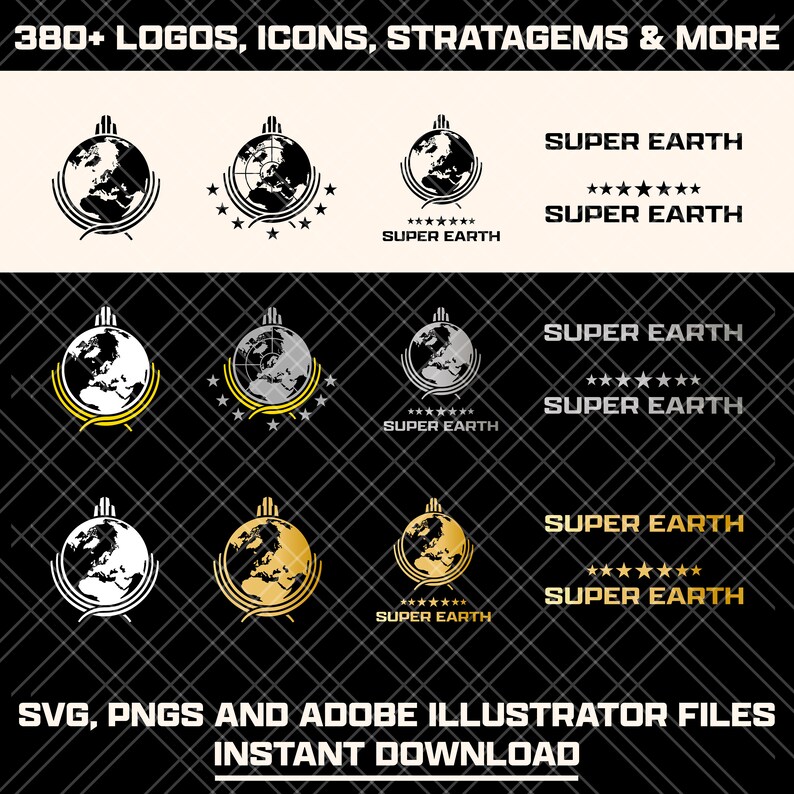 Game Digital Download Bundle 380 SVG, PNG & Adobe Illustrator Files ...