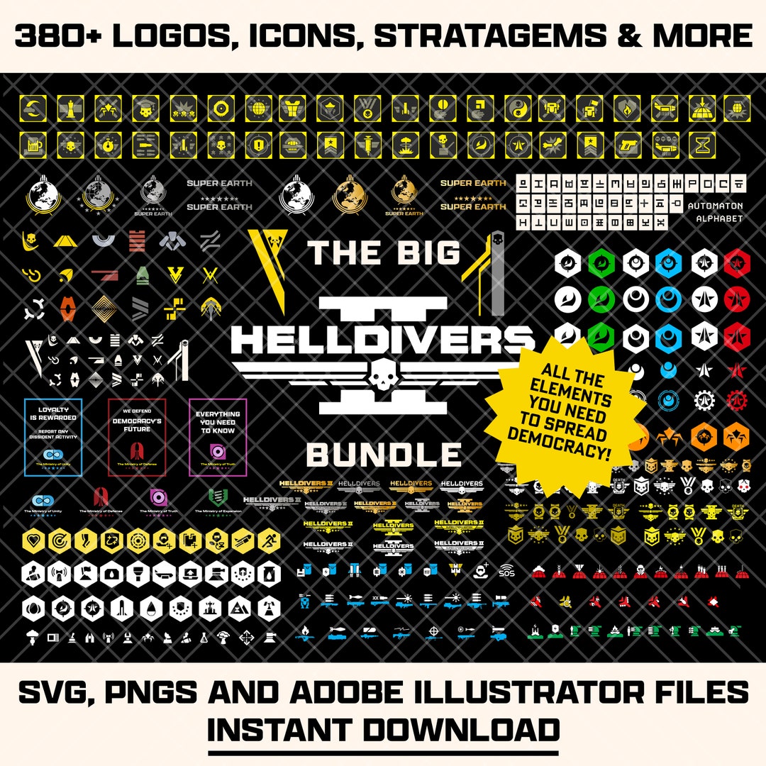Game Digital Download Bundle 380 SVG, PNG & Adobe Illustrator Files ...