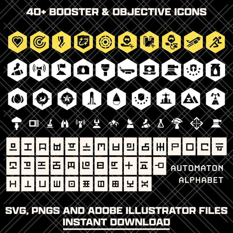 Game Digital Download Bundle 380 SVG, PNG & Adobe Illustrator Files ...