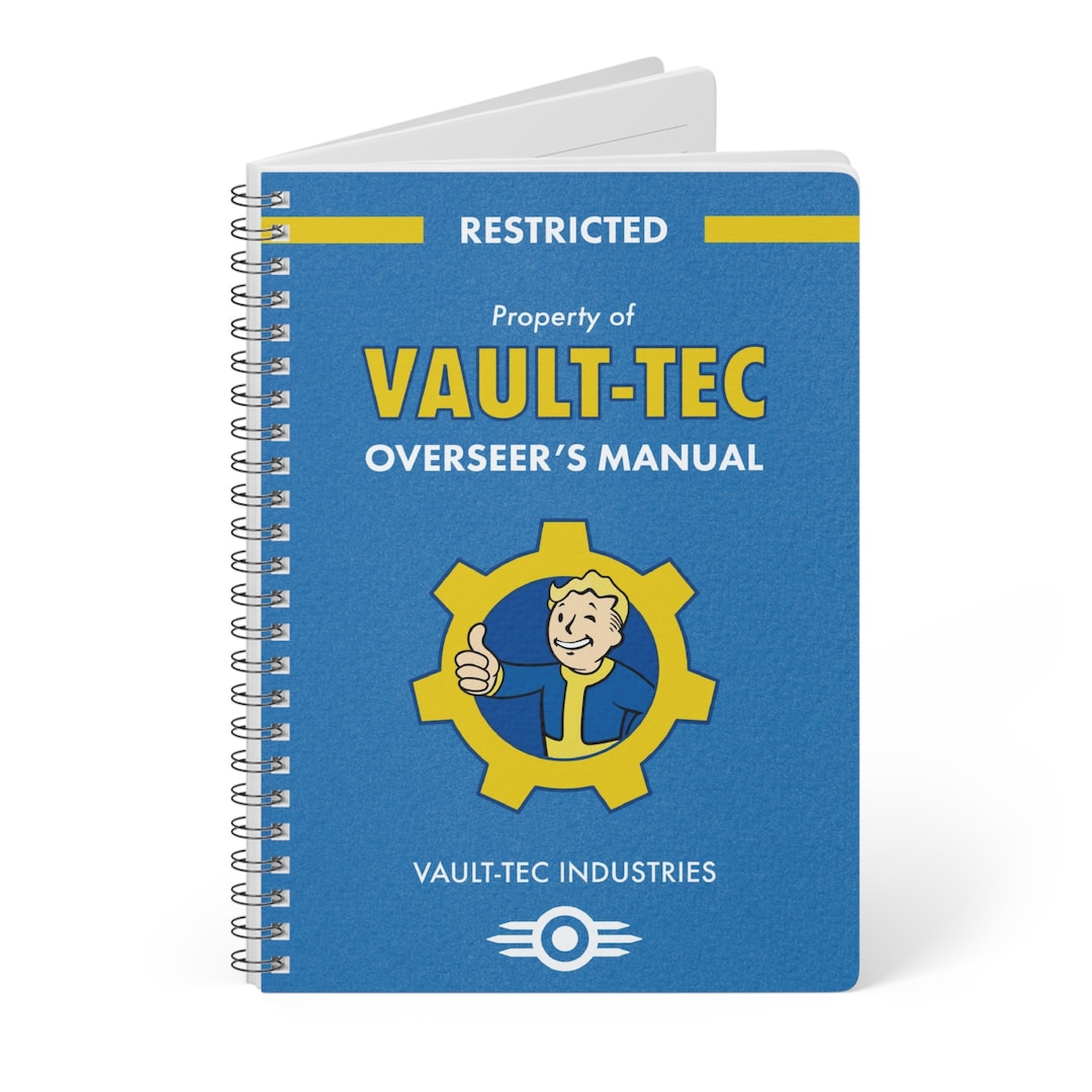 Fallout Spiral Notebook Fallout Game Overseer's Manual A5 Lined ...