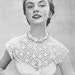 1955 Rose Yoke Blouse Vintage Crochet Pattern PDF Instant | Etsy