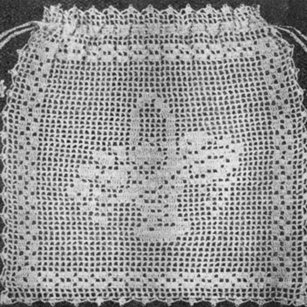 Filet Crochet Bag - Etsy
