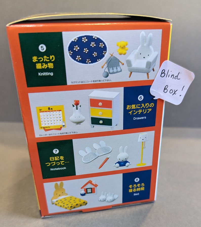 Miniature Miffy Room Re-ment Japan Adorable Themed Miniatures Furniture ...