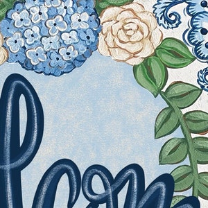 Chinoiserie Welcome Door Hanger - Etsy