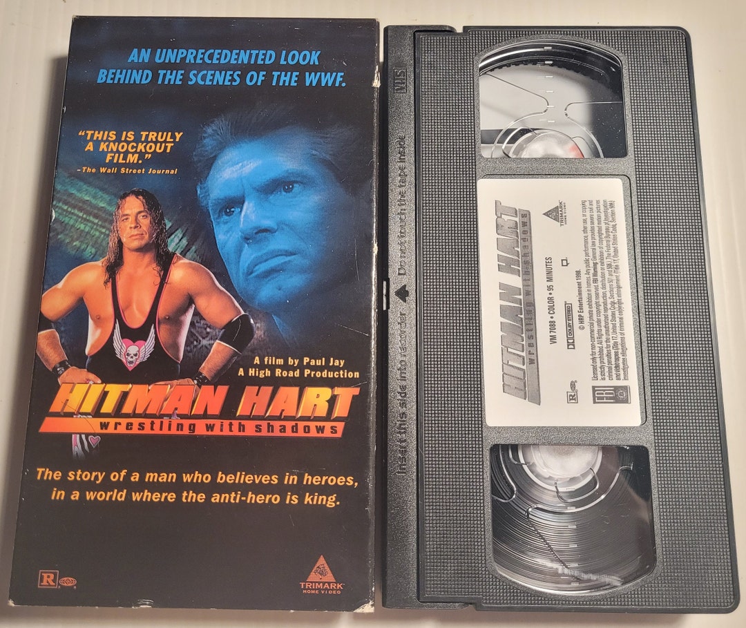 Hitman Hart Wrestling With Shadows Bret Hart Vince Mcmahon 1999 VHS - Etsy