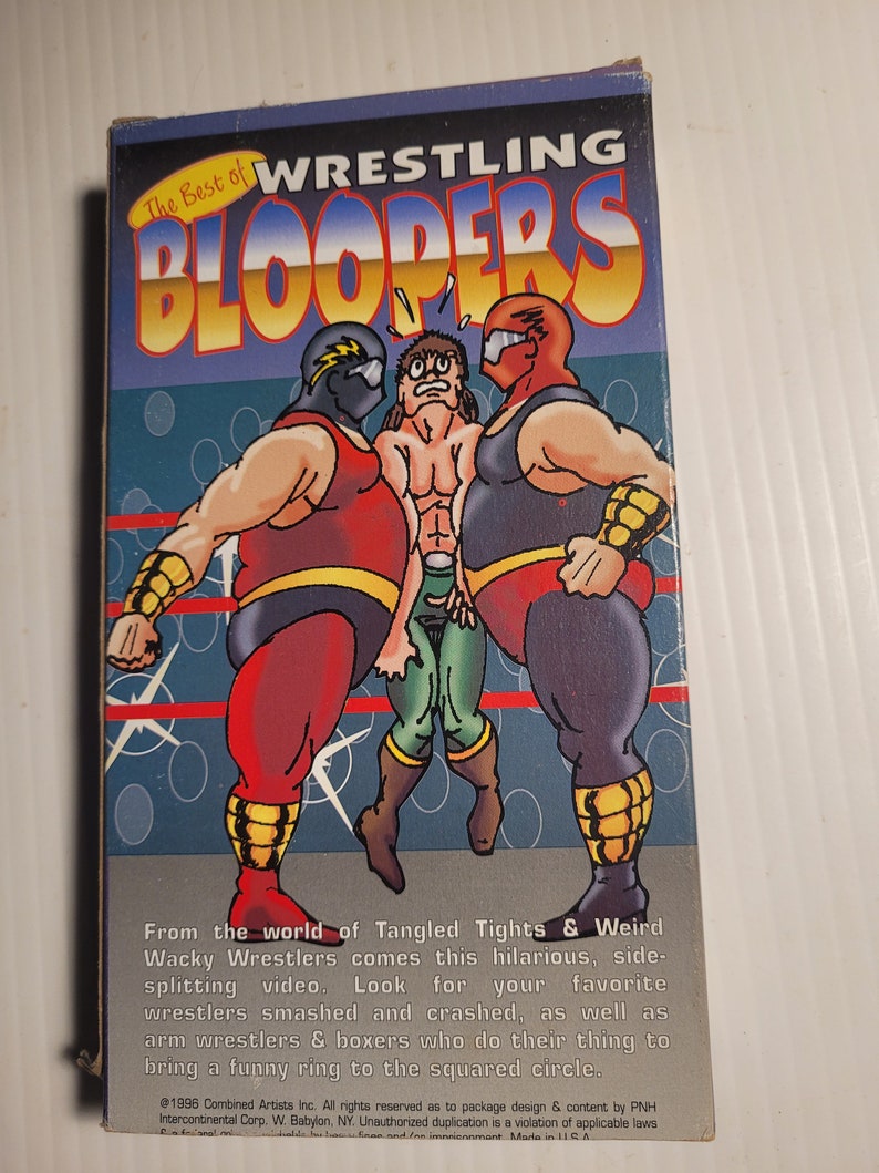 The Best of Wrestling Bloopers VHS 1996 Combined Artists - Etsy