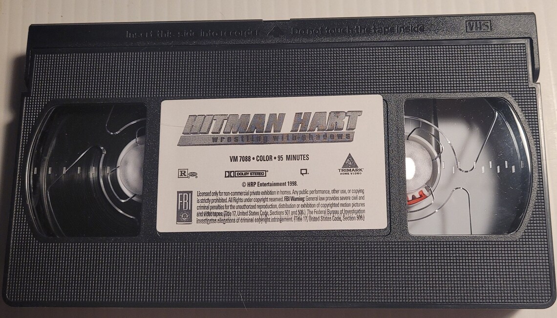 Hitman Hart Wrestling With Shadows Bret Hart Vince Mcmahon 1999 VHS - Etsy