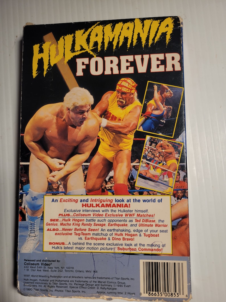 WWF Hulkamania Forever VHS Coliseum Video Wrestling 1990 Tested - Etsy