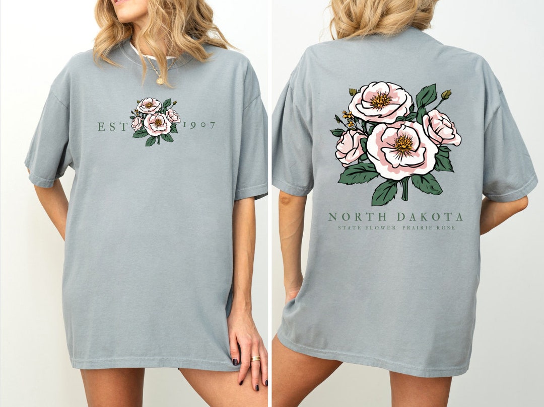 North Dakota State Flower Shirt, State Flower Shirt, Cute Flower Shirt ...