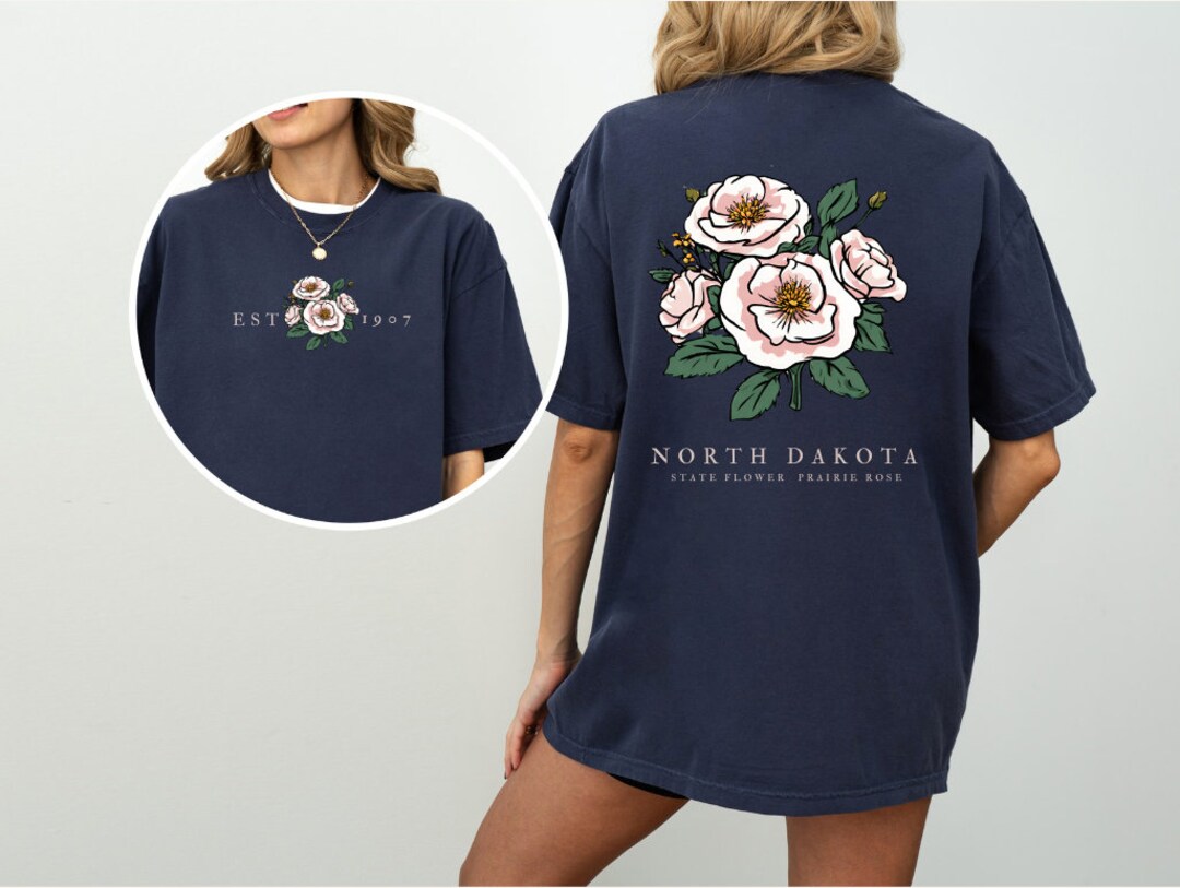 North Dakota State Flower Shirt, State Flower Shirt, Cute Flower Shirt ...