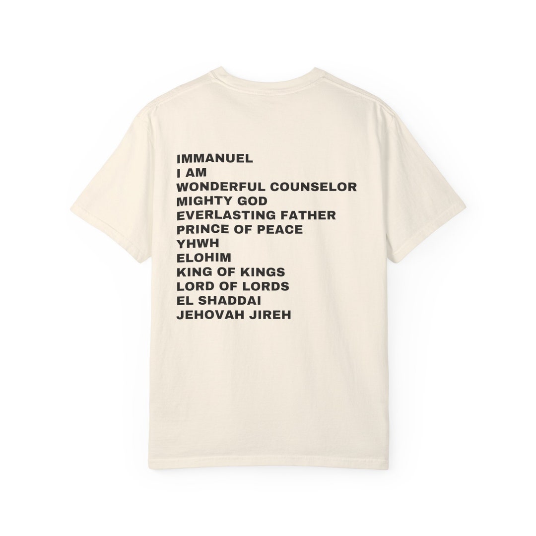 The Names of God Shirt, Christian Shirts, Jesus Shirt, Jesus Lover ...
