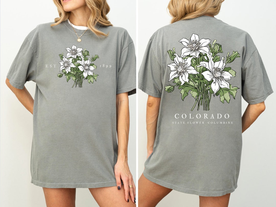 State Flower Shirt, Colorado State Flower Shirt, Cute Flower Shirt ...