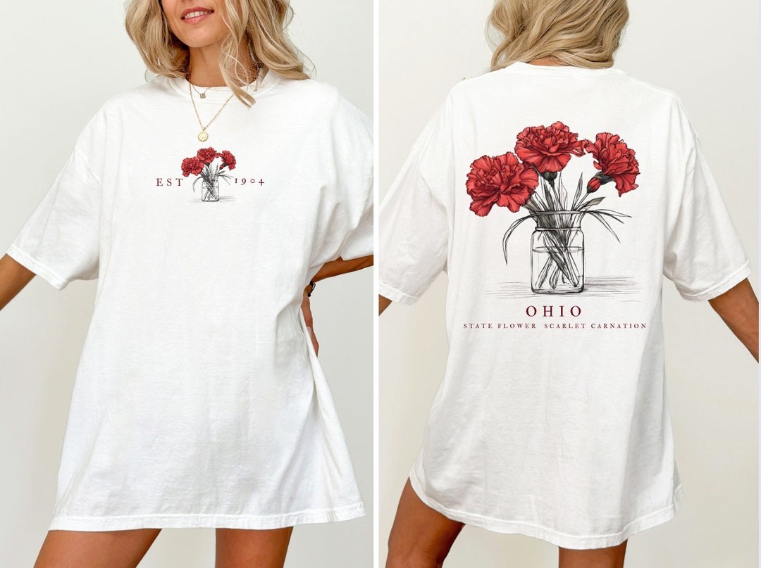 Ohio State Flower Shirt, State Flower Shirt, Cute Flower Shirt ...