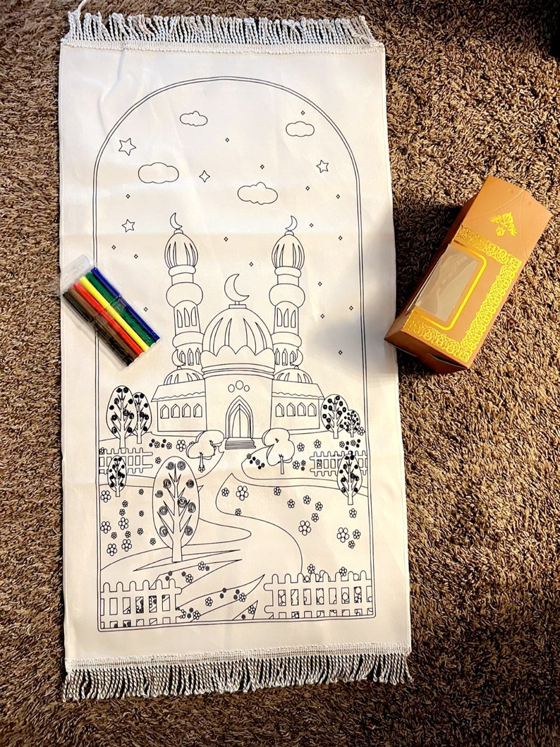 Coloring Prayer Mat - Etsy