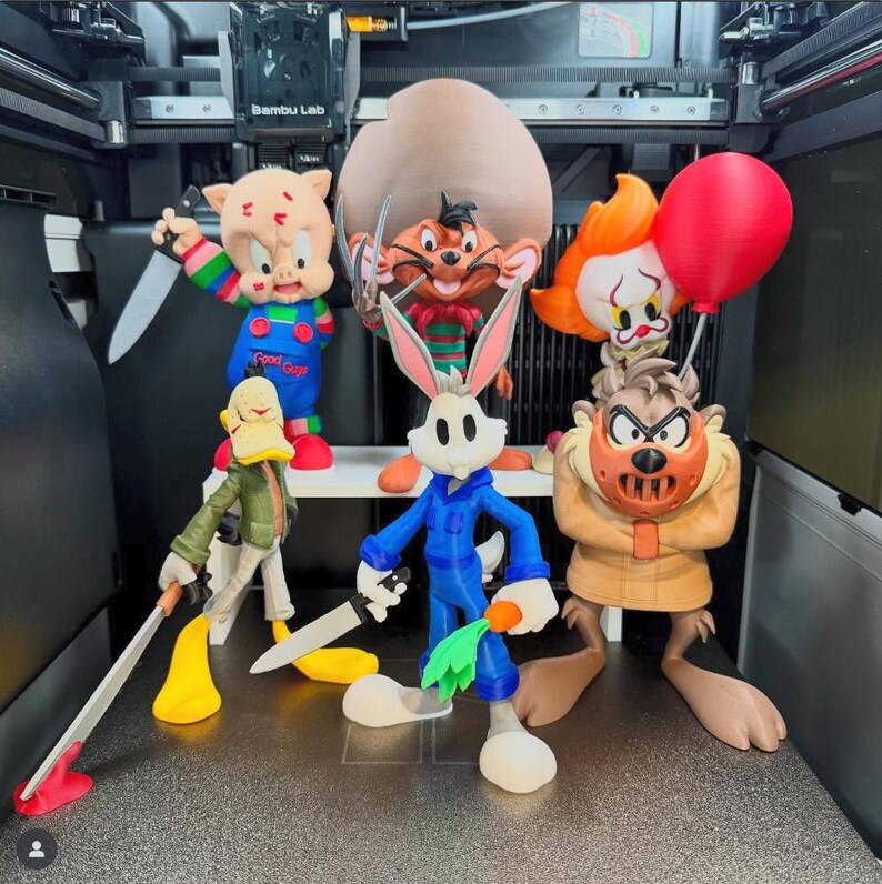 Horror Cartoon STL Pack 3D Print Files Slasher Movie Mashup Halloween ...