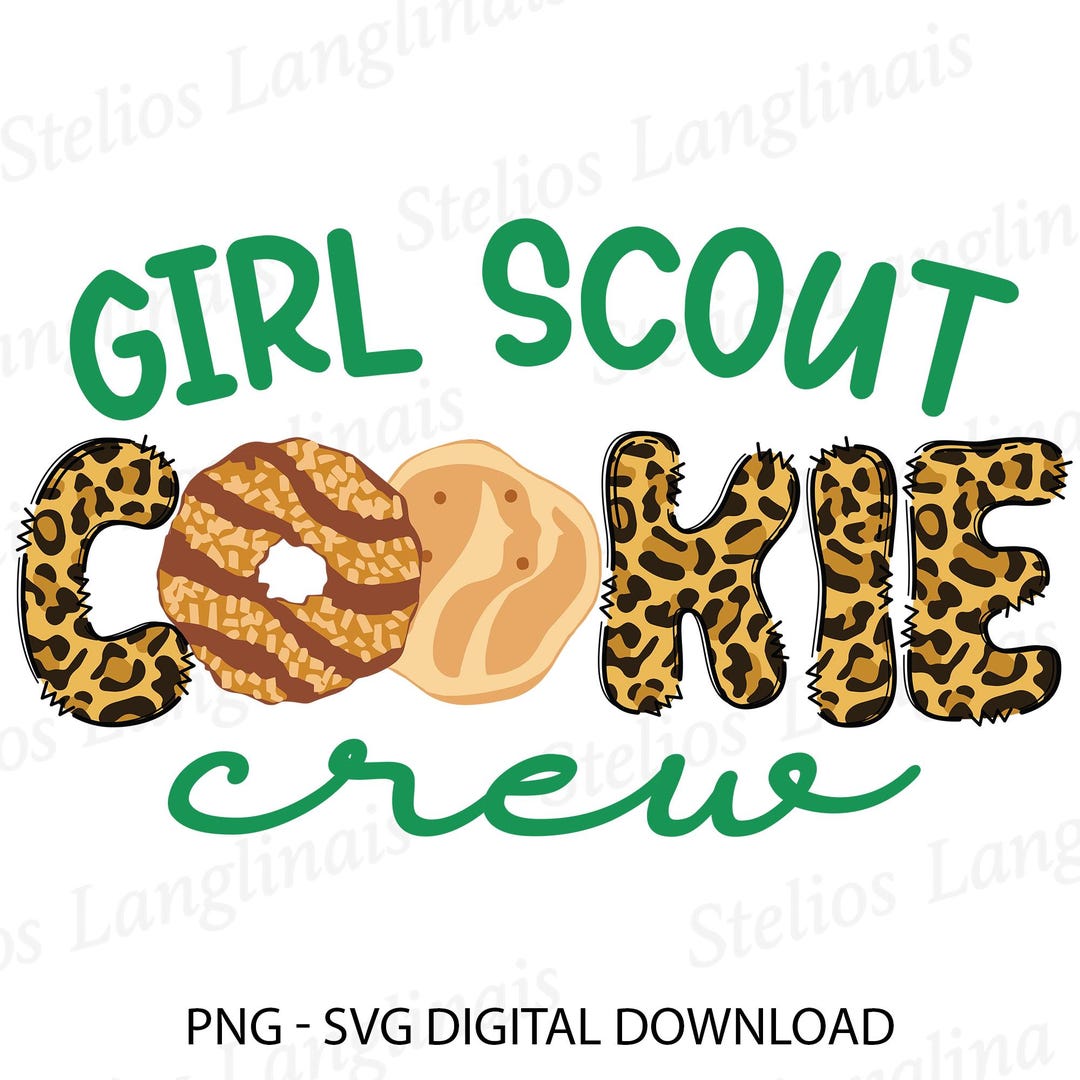 Girls Scout Cookies Png Svg, Girl Scout Cookie Cut File, Cute Cookie ...
