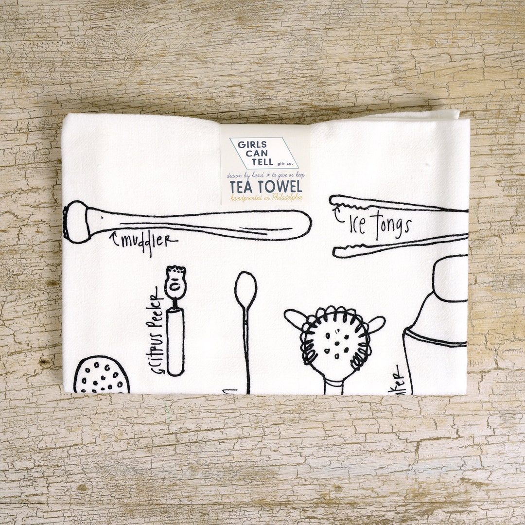Cocktail Tools Towel, Cocktail Gift, Kitchen Towel Hand Towel, Cocktail ...