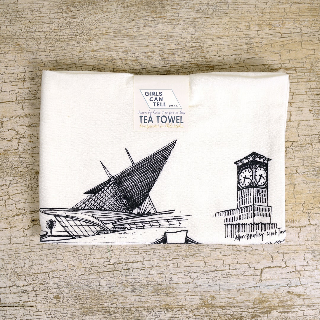 Milwaukee Tea Towel, Milwaukee Landmarks, Wisconsin Towel, Coworker ...