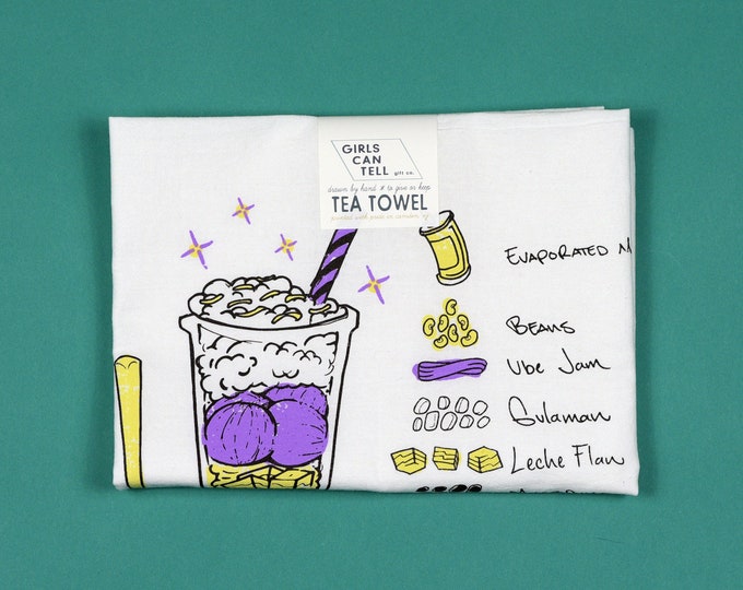 Halo Halo Tea Towel, Dessert Towel Kitchen Towel, Filipino Gift ...