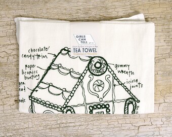 Gingerbread Tea Towel - Etsy