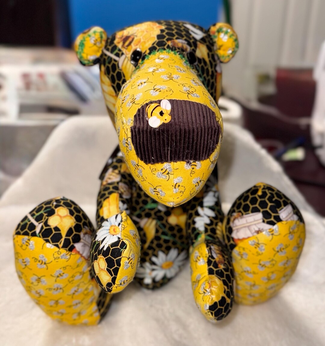 Adorable Bees-bear Handcreated Stuffed Teddy Bear! With a Cute Bee ...