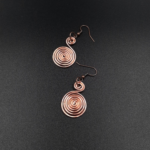 Copper Earrings - Etsy